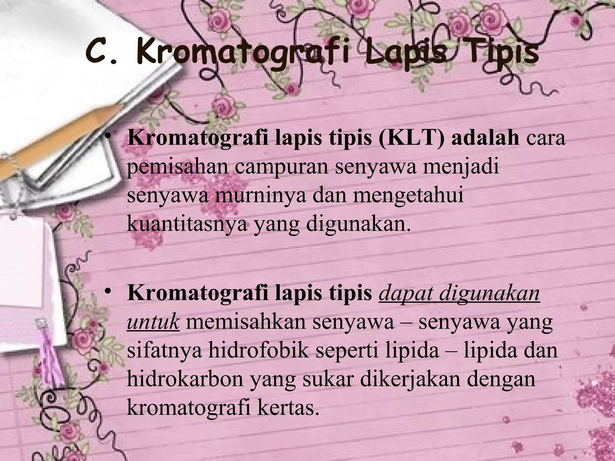 Kromatografi | PPT