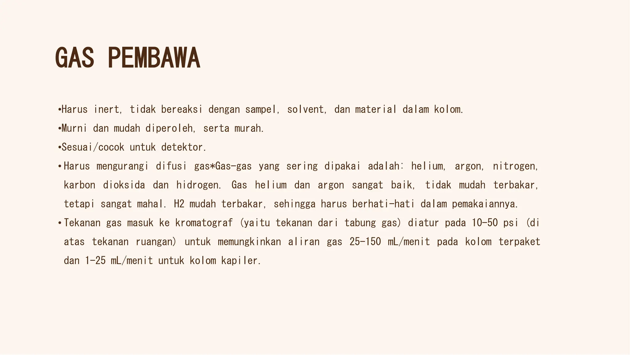 pengertian dan jenis- jenis Kromatografi Gas | PPTX