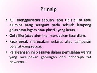 Kromatografi kertas & kromatografi lapis tipis b4 | PPT