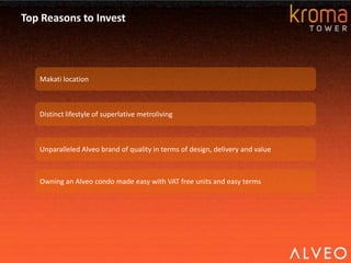 Kroma Tower Presentation | PDF
