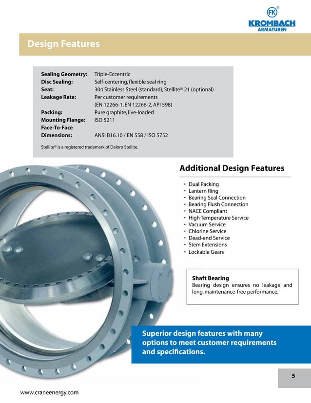 Triple Offset Butterfly Valves - Krombach | PDF