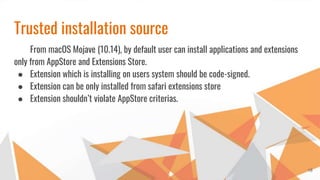 MacOS Mojave Security Issues | PPT