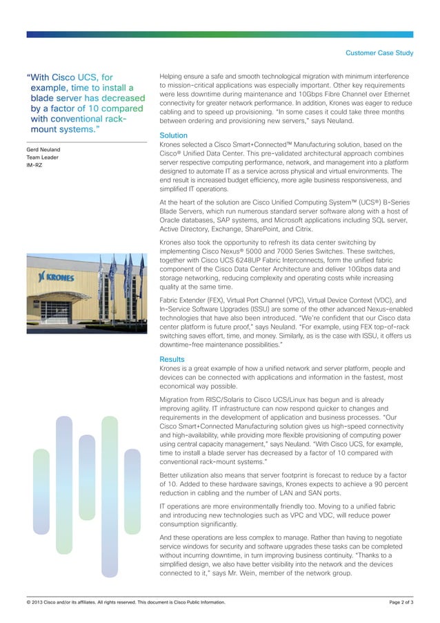 Krones AG case study | PDF | Cloud Computing | Internet