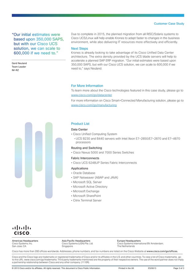 Krones AG case study | PDF | Cloud Computing | Internet
