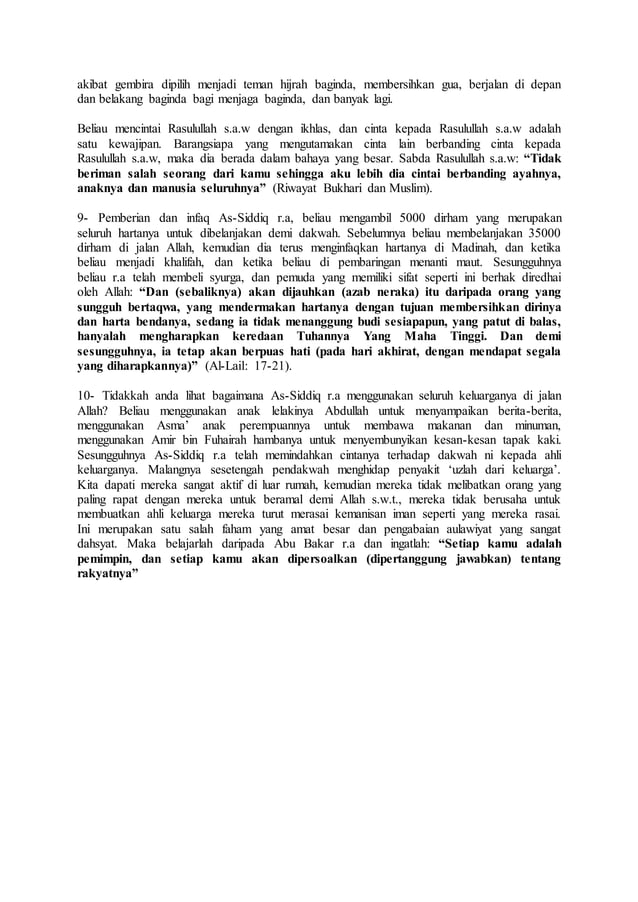 Kronologi lengkap peristiwa hijrah rasulullah dari makkah ke madinah | DOCX