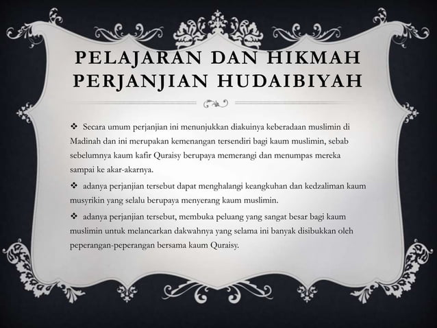Kronologi perjanjian hudaibiyah | PPTX