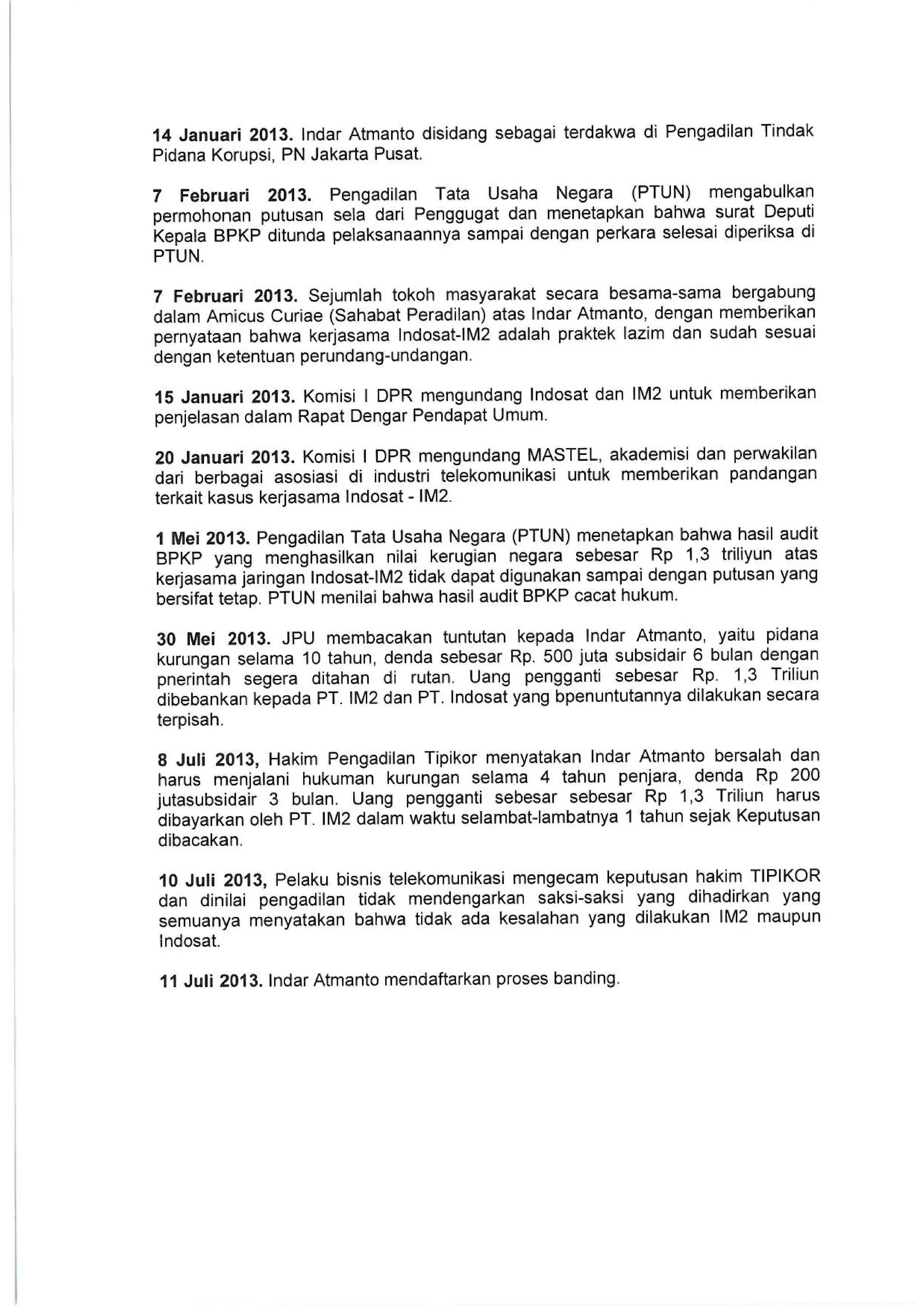 Kronologi & ringkasan kasus im2 | PDF