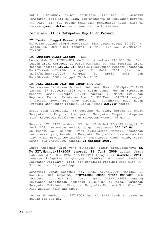 Kronologis penolakan - di jakarta malam senin | PDF