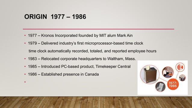 Kronos Enterprise Resource Planning System | PPTX