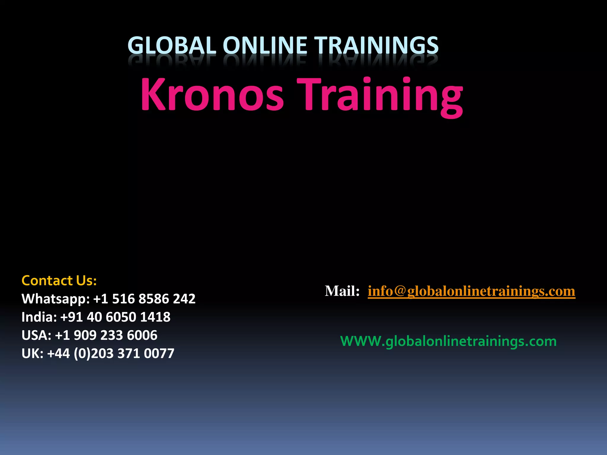 Kronos training pdf | PDF