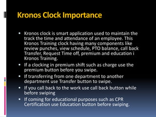 Kronos training pdf | PDF