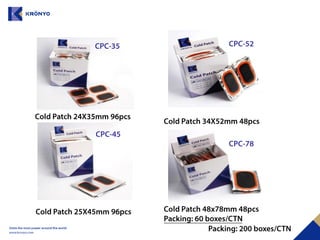 Kronyo cold patch box packing+card packing powpoint | PPT
