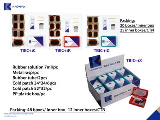 Kronyo tire repair kit for bike bike prowerpoint | PDF