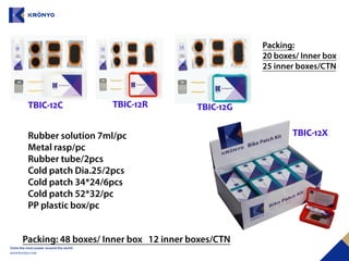 Kronyo tire repair kit for bike bike prowerpoint | PDF