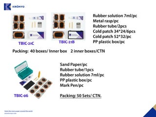Kronyo tire repair kit for bike bike prowerpoint | PDF