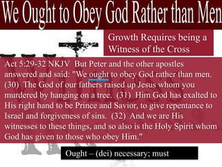Ha36 06072015 - we ought to obey god rather than men | PPTX