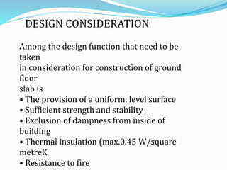 design requirement of cocrete slab | PPT