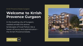 Embrace the Ultramodern Lifestyle at Krrish Provence Estate | PDF | Apartments | Real Estate