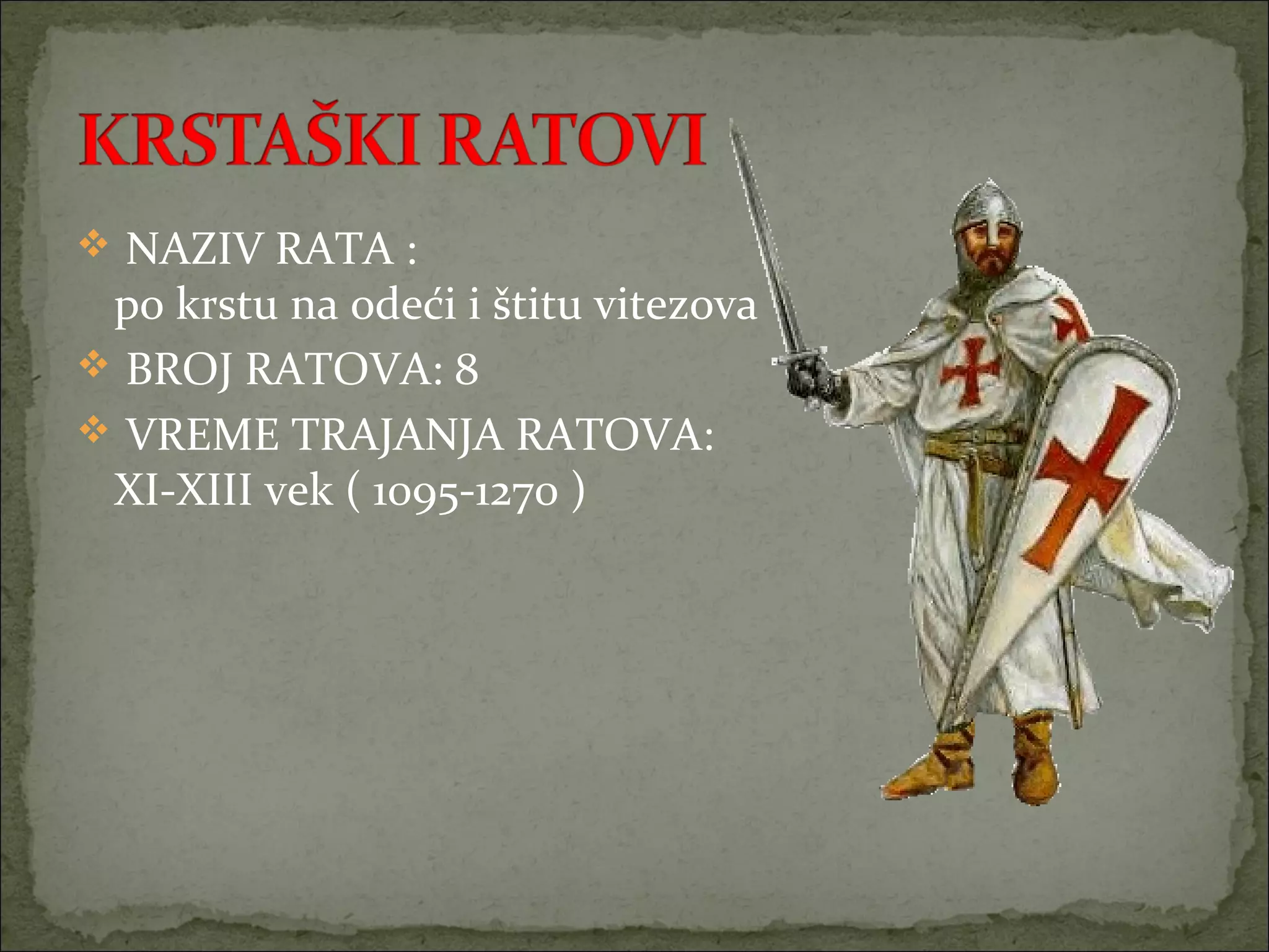 Krstaski ratovi | PPT