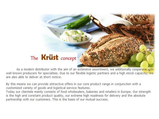 Krüst bakery introduction - | PPT
