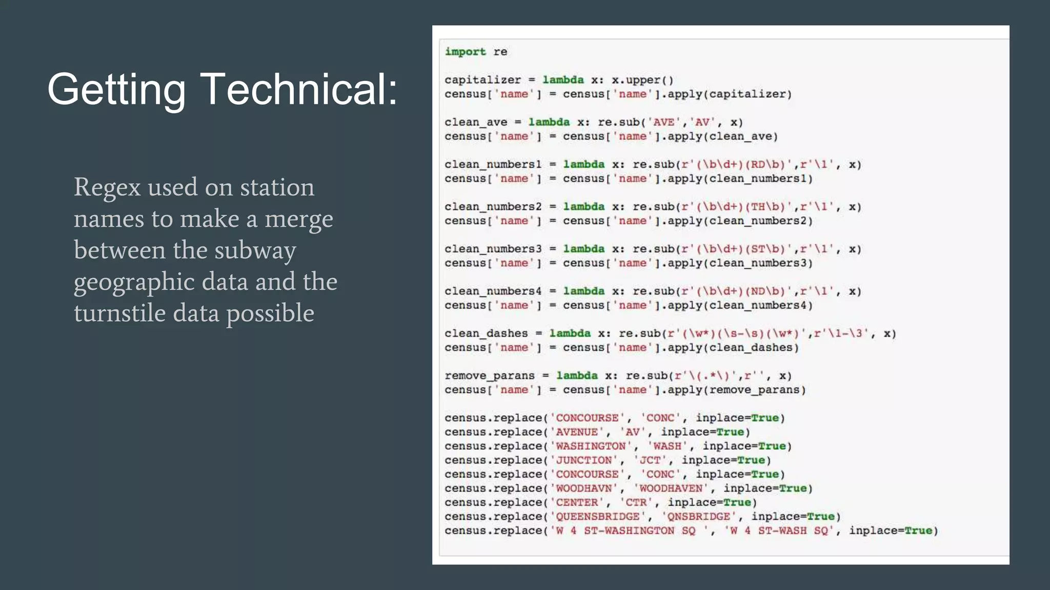 Project Benson: MTA Turnstile Data Analysis | PPT