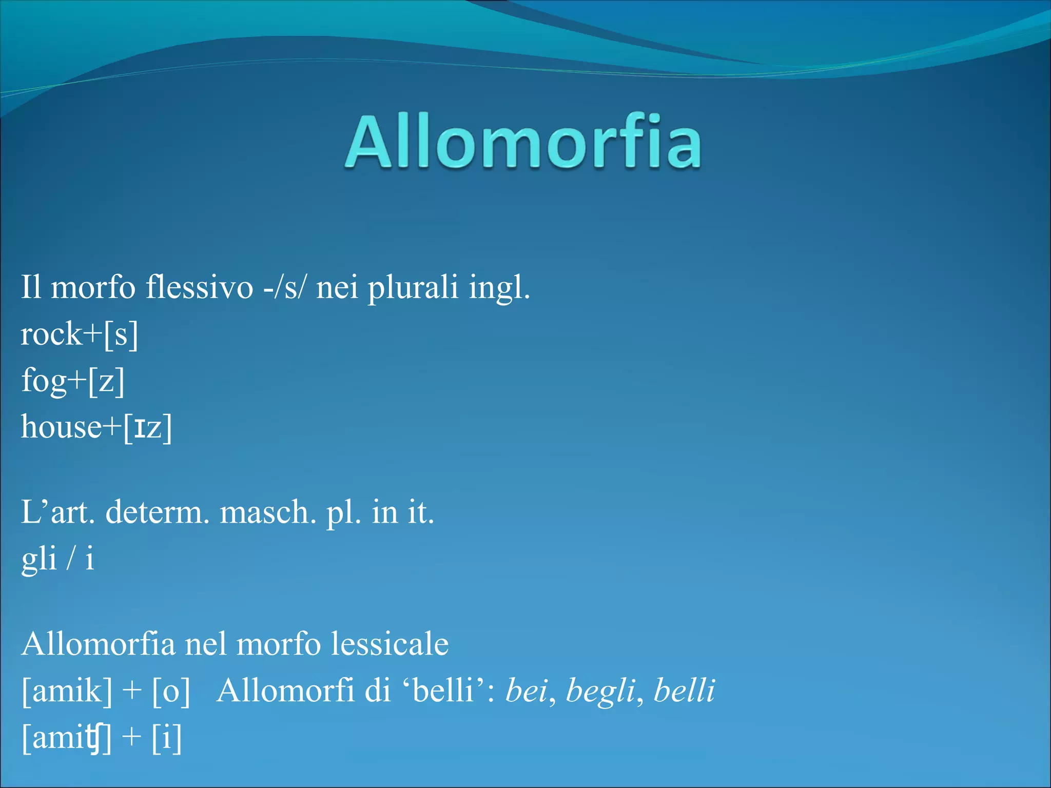 Allomorfia | PPT