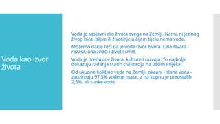 Kruženje vode u prirodi - Water Cycle in nature | PPTX