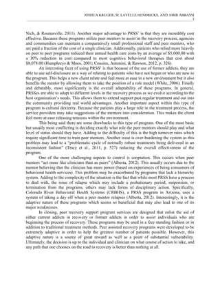Kruger, joshua prss peer recovery support services nfca v3 n1 2014 | PDF