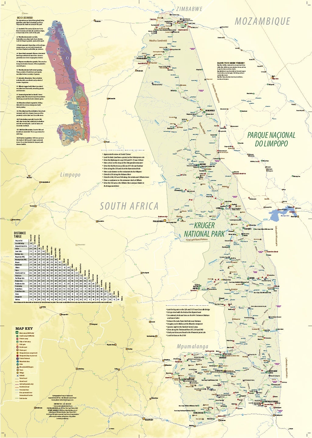 Kruger National Park Map