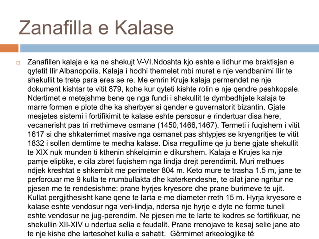 Kalaja e Krujes | PPTX