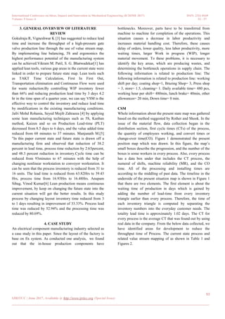 A Case Study on Reducing in Lead Time by Using Value Stream Mapping | PDF