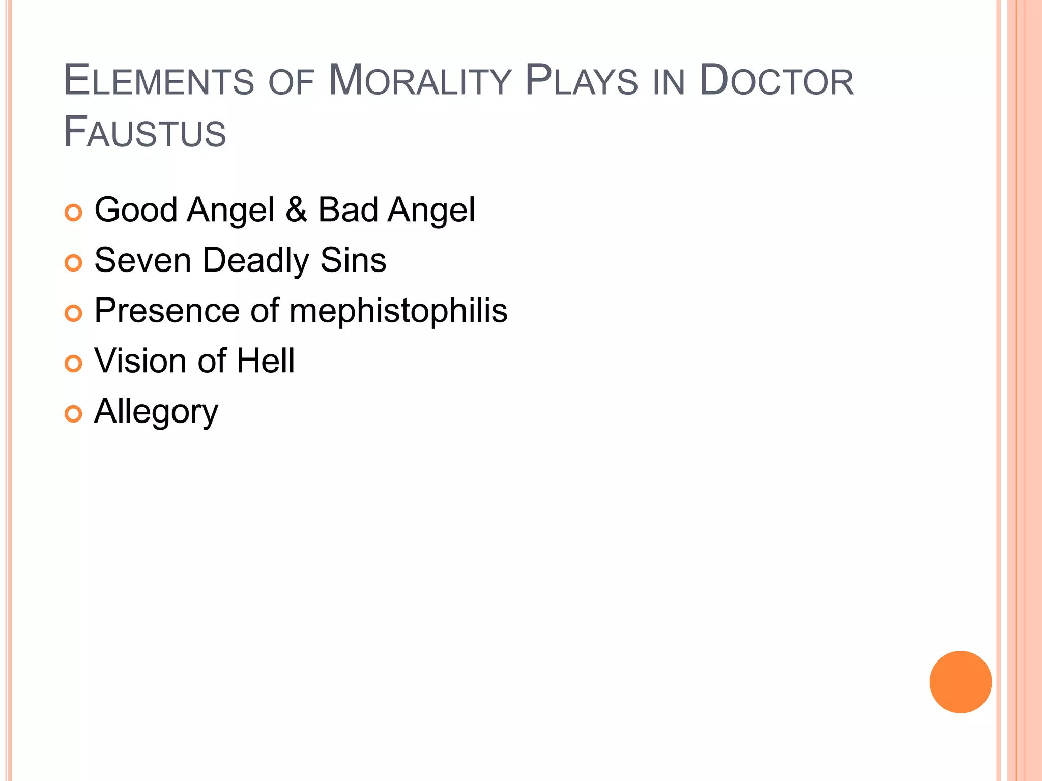 Doctor Faustus As a Morality play | PPT