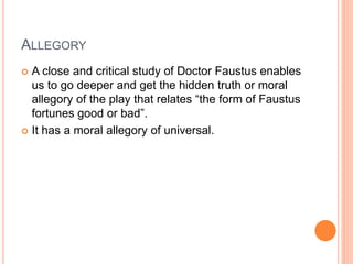 Doctor Faustus As a Morality play | PPTX