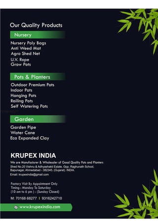 krupex-india-Rotomoulded Series.pdf | Gardening | Home & Garden