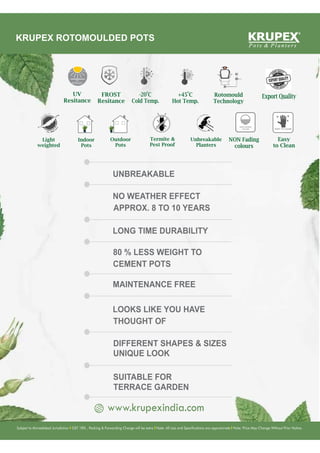 krupex-india-Rotomoulded Series.pdf | Gardening | Home & Garden