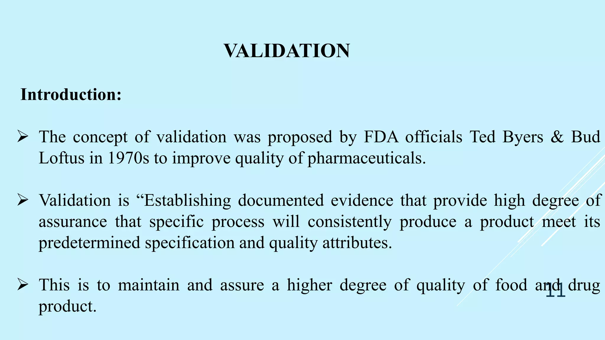 Quality assurance and validation | PPTX