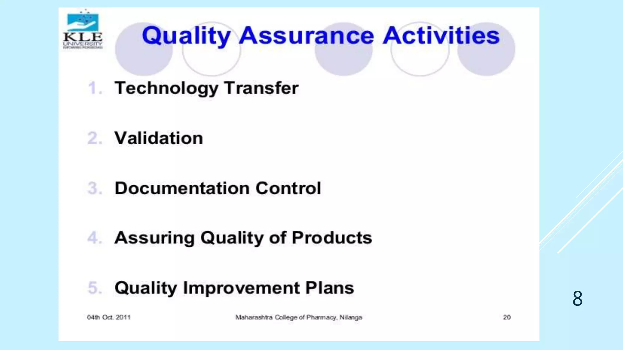 Quality assurance and validation | PPTX