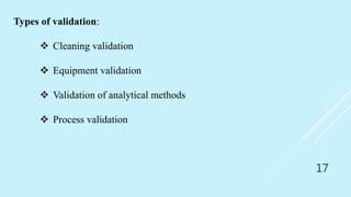 Quality assurance and validation | PPTX