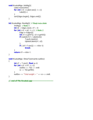 Kruskal algorithm | PDF