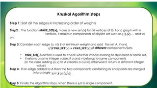 kruskal and prims algorithm _ | PPTX | Computing | Technology & Computing