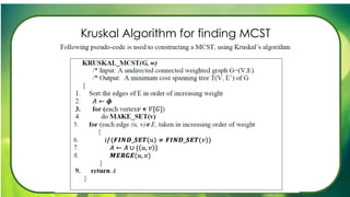 kruskal and prims algorithm _ | PPTX | Computing | Technology & Computing