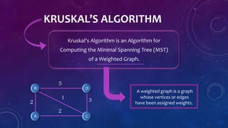 Kruskal’s algorithm | PPTX