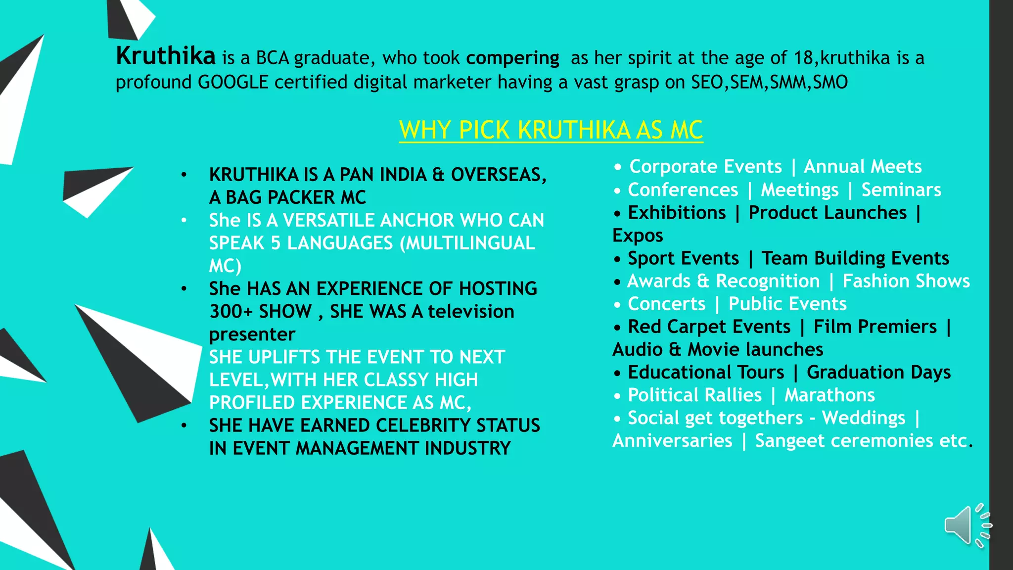 anchor\ emcee\ host\ Kruthika | PPTX