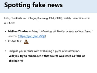 Beyond source evaluation: using political satire to address fake news - Sebastian Krutkowski | PPTX