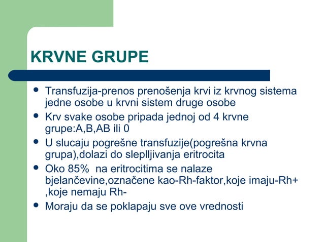 Krv | PPT