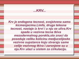 Krv biljna ilic i5 | PPT