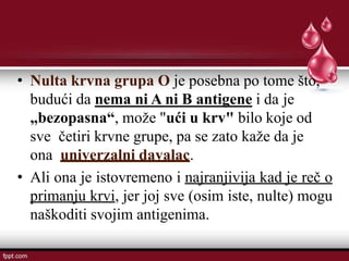 Krvne grupe biologija_8r | PPTX