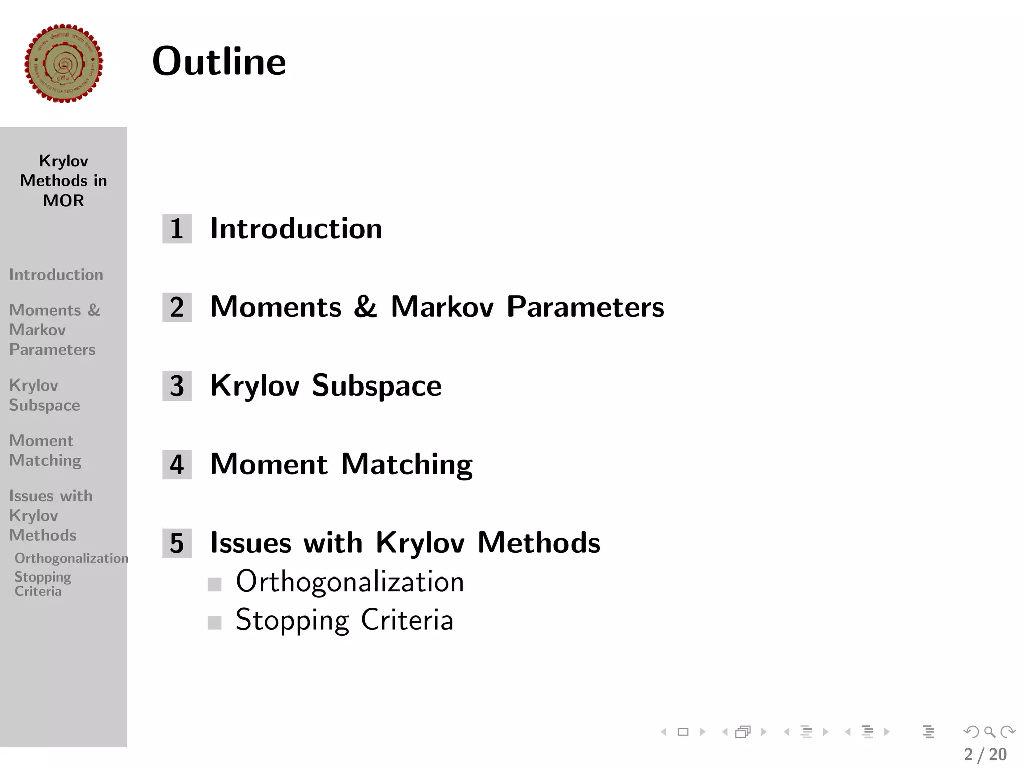 Krylov Subspace Methods In Model Order Reduction Ppt