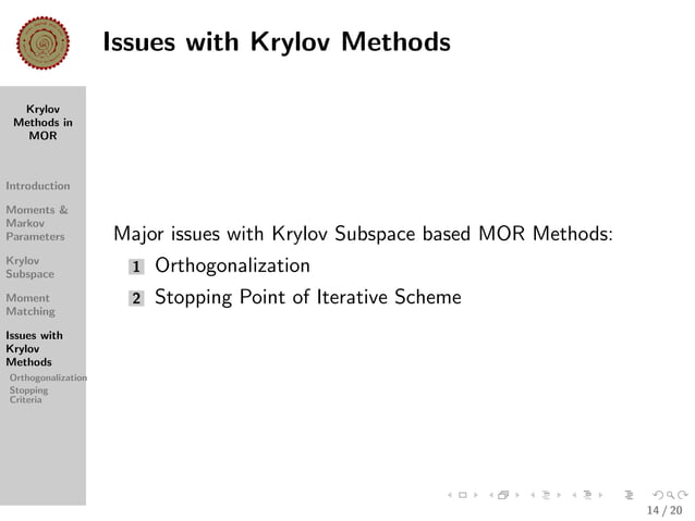 Krylov Subspace Methods In Model Order Reduction Ppt