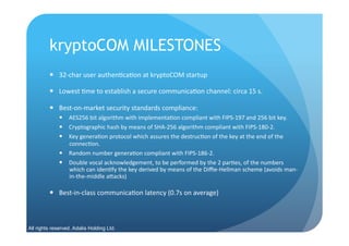 kryptoCom crypto secure GSM | PPT